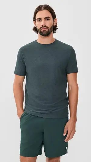 Vuori Strato Tech Tee - Hemlock Heather