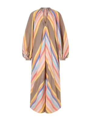 MARRAKSHI LIFE Striped Cotton Maxi Dress - Multi