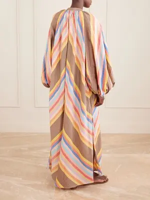 MARRAKSHI LIFE Striped Cotton Maxi Dress