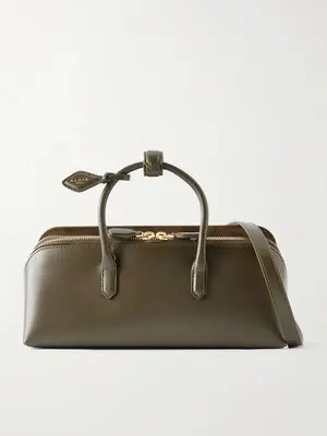 Alaïa Delta Leather Mini Bag - Green