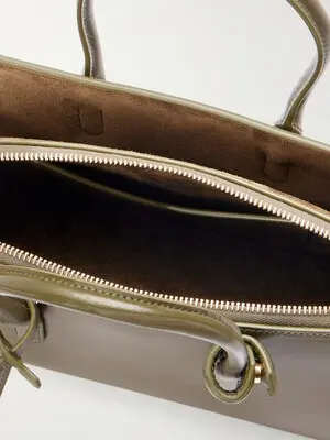 Alaïa Delta Leather Mini Bag - Green