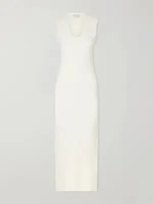 Stella McCartney Ribbed Jersey Midi Dress