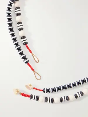 ROXANNE ASSOULIN Agate And Coconut Shell Beaded Necklaces