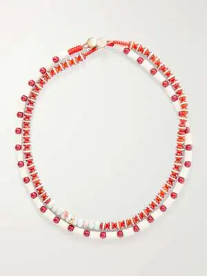 ROXANNE ASSOULIN Paprika Set Of Two Beaded Necklaces - Red