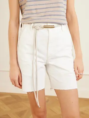 KALLMEYER Lowell Embellished Leather Belt - White
