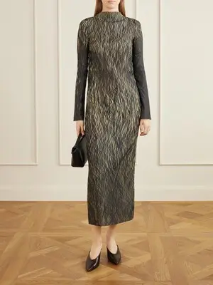 LIBEROWE Leighton Plissé Midi Dress