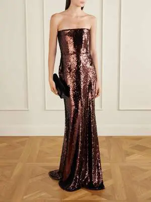 Alex Perry Sequin-embellished Gown