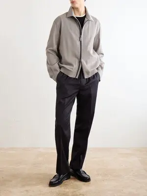 Brioni Asolo Wool Drawstring Trousers