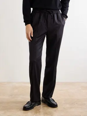Brioni Asolo Wool Drawstring Trousers