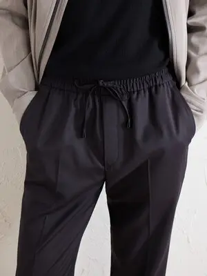 Brioni Asolo Wool Drawstring Trousers