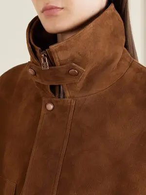 Magda Butrym Suede Biker Jacket