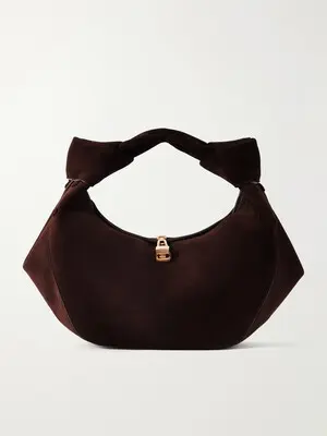 Gabriela Hearst Antonia Mini Suede Shoulder Bag - Brown