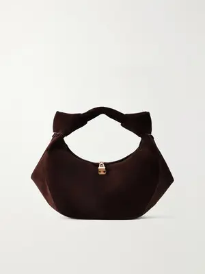 Gabriela Hearst Antonia Suede Shoulder Bag - Brown