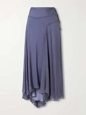 KALLMEYER Alyse Silk-chiffon Midi Dress