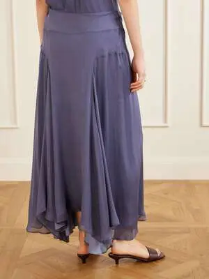 KALLMEYER Alyse Silk-chiffon Midi Dress
