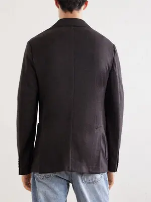 Brioni Houndstooth Cashmere Blazer