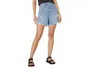 Madewell The Momjean Short In Lansdale Wash Shorts Lansdale Wash - Blue