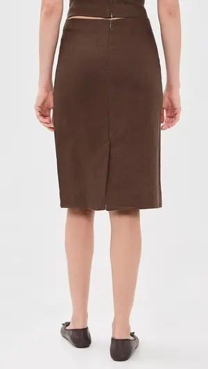 REFORMATION Fleur Linen Skirt