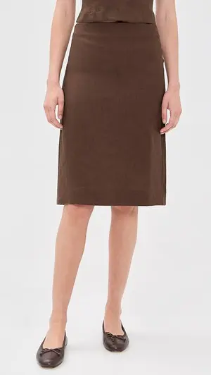 REFORMATION Fleur Linen Skirt