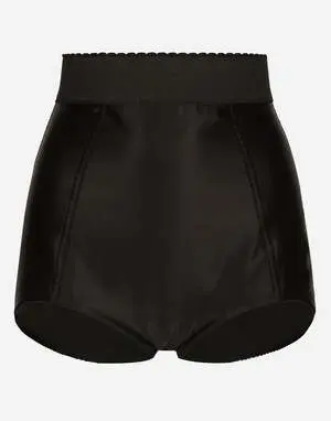 Dolce & Gabbana High-waisted Stretch Panties - Black
