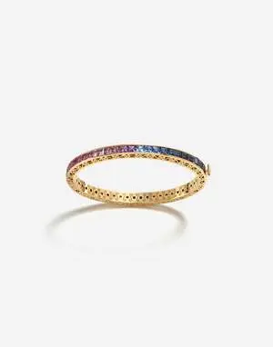 Dolce & Gabbana 18kt Bangle With Multicolored Sapphires And Diamond