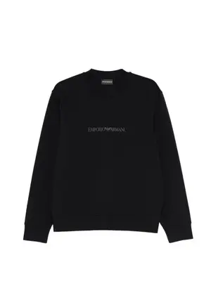 Emporio Armani Logo Cotton Sweatshirt - Blue