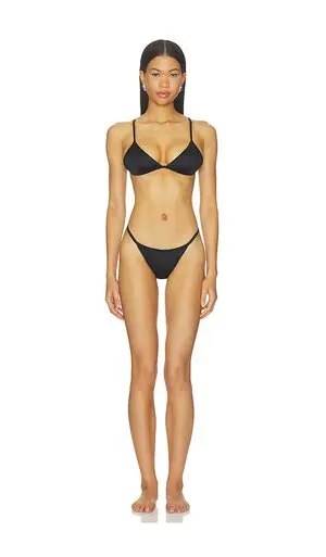 NIIHAI The Del Satin Bikini - Black