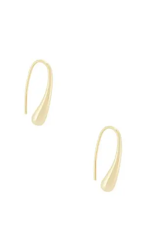 Shashi Mia French Hook Earring In Metallic - Gold