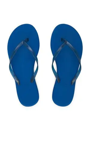Tkees Aqua Flip Flops In Blue - Blue Rush