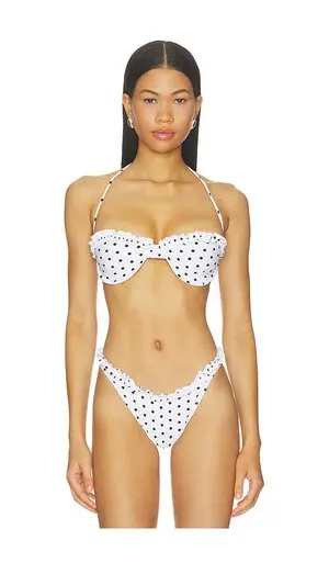 VDM Polly Reversible Underwire Top In Multi - Coco
