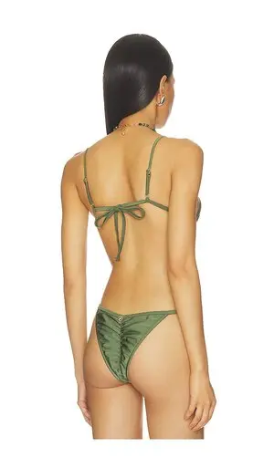 BANANHOT Emi-lynn Bikini Top In Olive