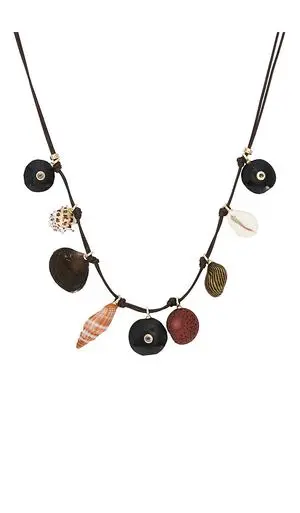 Éliou Moku Wrap Necklace In Brown