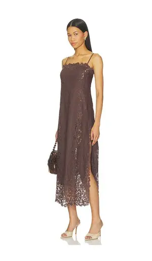 Cult Gaia Brendana Dress In Brown - Luwak