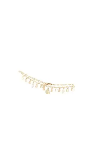 Ettika Let's Go Coastal 18k Plated Anklet In Metallic - Gold