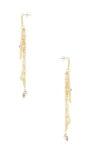 Ettika Starfish Seeker Drop Earrings
