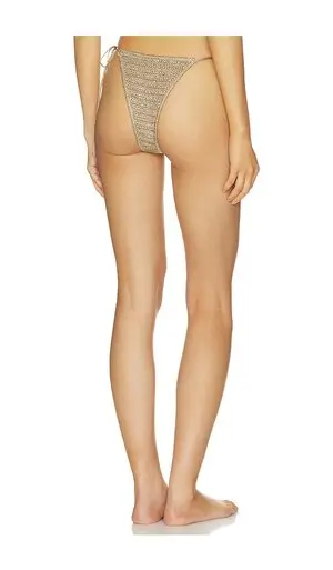 JADED LONDON Crochet Bikini Bottom With Shell Embellishments