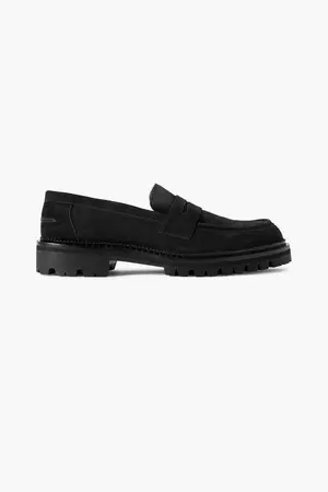 Mr P. Jacques Suede Penny Loafers