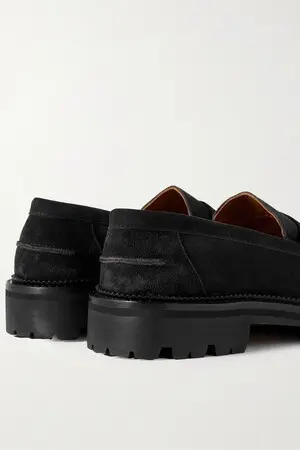 Mr P. Jacques Suede Penny Loafers