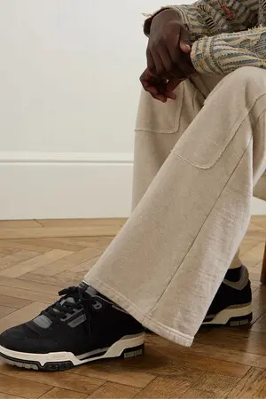 Axel Arigato Onyx Suede And Leather Sneakers