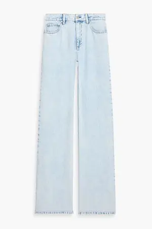 Alice + Olivia Alice Olivia Darla Highrise Wideleg Jeans - Light Denim
