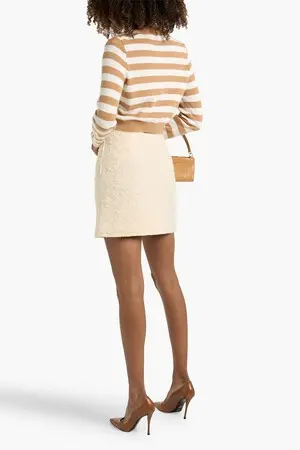Alice + Olivia Cropped Striped Cardigan