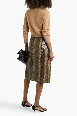 Alice + Olivia Cropped Cashmere-blend Cardigan