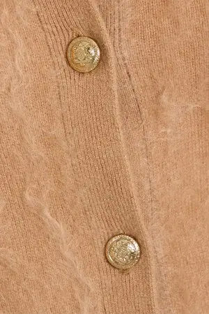 Alice + Olivia Cropped Cashmere-blend Cardigan