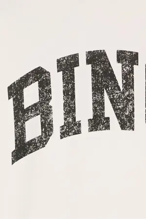 ANINE BING Jaylin Logoprint Cottonjersey Tshirt