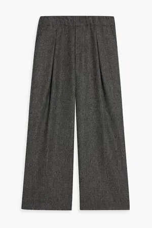 Dries Van Noten Pleated Wooltweed Pants