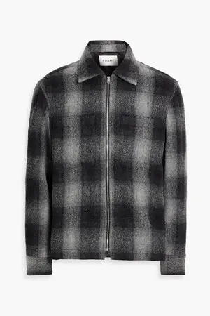 FRAME Checked Woolflannel Overshirt