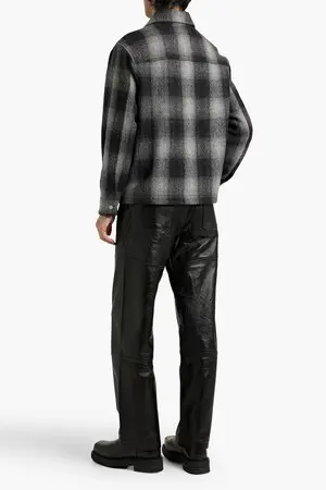 FRAME Checked Woolflannel Overshirt