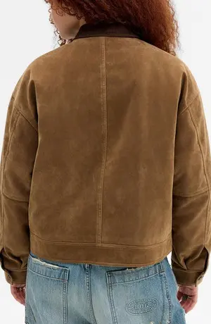 BDG URBAN OUTFITTERS Faux Suede Clasp Jacket