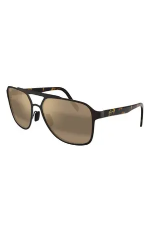 Maui Jim 2nd Reef Polarized Aviator Sunglasses