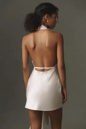 SAU LEE Solene Satin Mini Dress